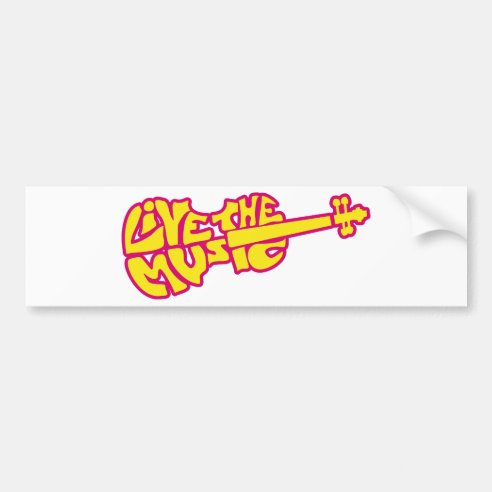 Live Music Bumper Stickers, Decals & Car Magnets | Zazzle