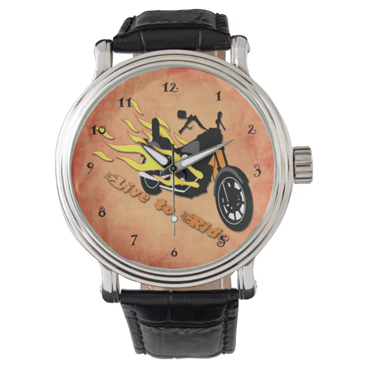 Live to Ride - Motorcycle Watch | Zazzle