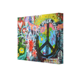 Live Upside Down Peace Sign Wall | Zazzle