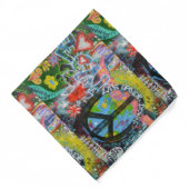 Live Upside Down Peace Sign Wall Bandana | Zazzle