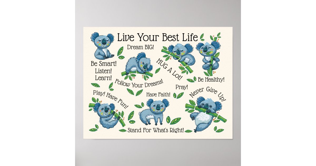Live Your Best Life Poster | Zazzle