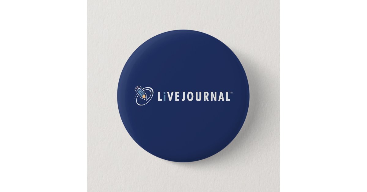 LiveJournal Logo Horizontal Pinback Button | Zazzle