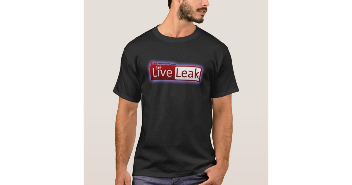 LiveLeak Logo Shirt - Black | Zazzle
