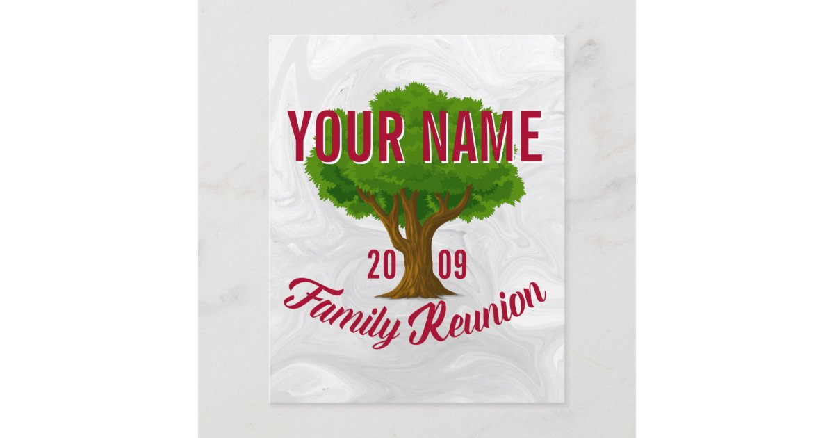 Lively Tree Personalized Family Reunion Flyer | Zazzle