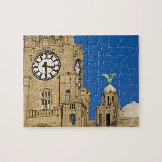 Liver Building, Liverpool, Merseyside, England Jigsaw Puzzle | Zazzle