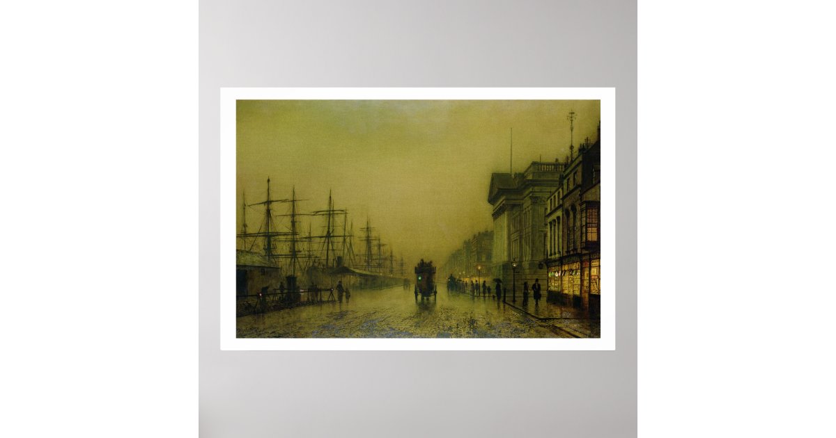 Liverpool Docks Customs House and Salthouse Docks, Poster | Zazzle