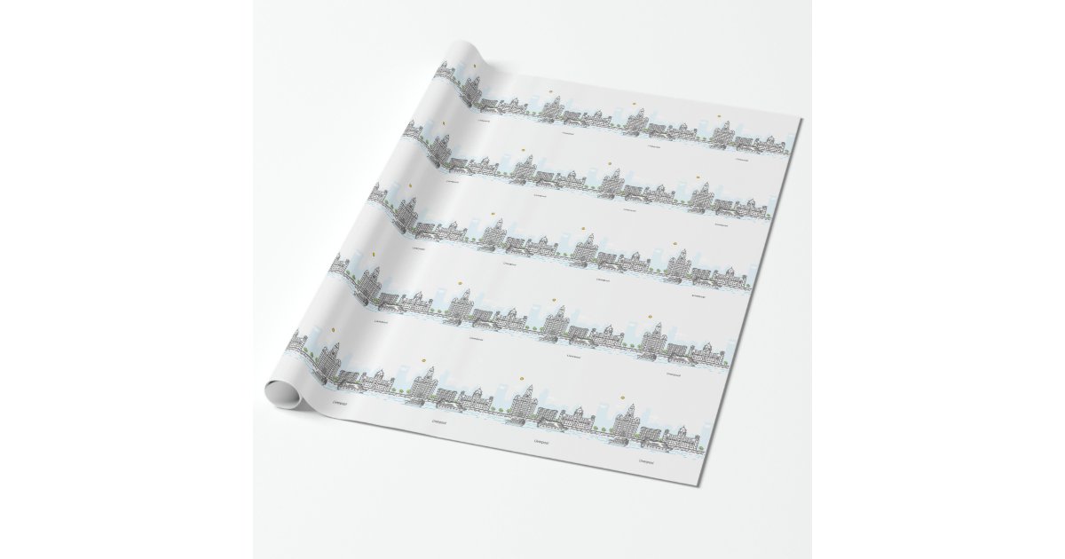 Liverpool Waterfront Wrapping Paper | Zazzle