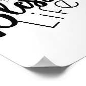 Living a Blessed Life Inspirational Quote Poster | Zazzle