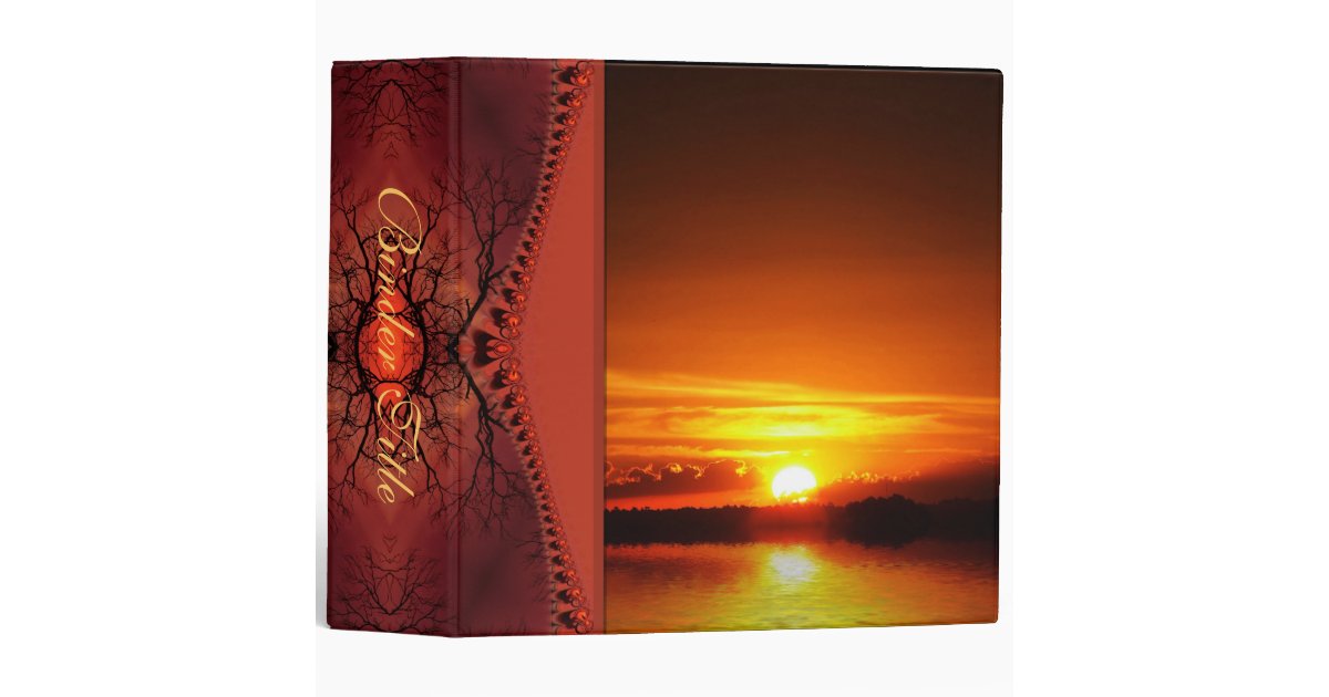Living Art : Sunset Horizon Binder | Zazzle
