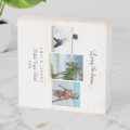 Living the Dream 3 Photo Beach Vacation Wooden Box Sign | Zazzle