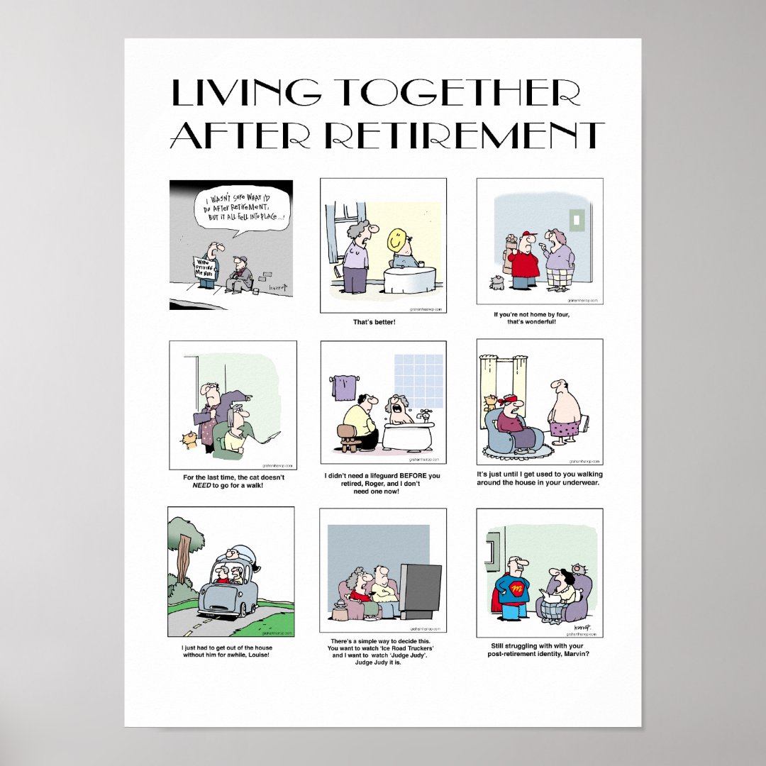 Living Together After Retirement - poster #2 | Zazzle