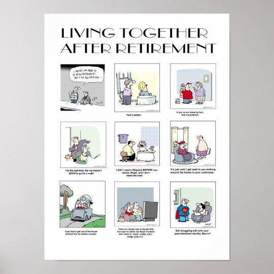Living Together After Retirement - poster #2 | Zazzle.com