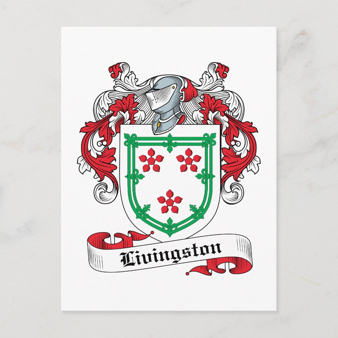 Livingston Family Crest Postcard | Zazzle