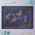 lizard and swan constellation tissue paper | Zazzle