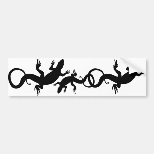 Lizard Art Gifts Lizard Bumper Sticker Reptile Art | Zazzle.com