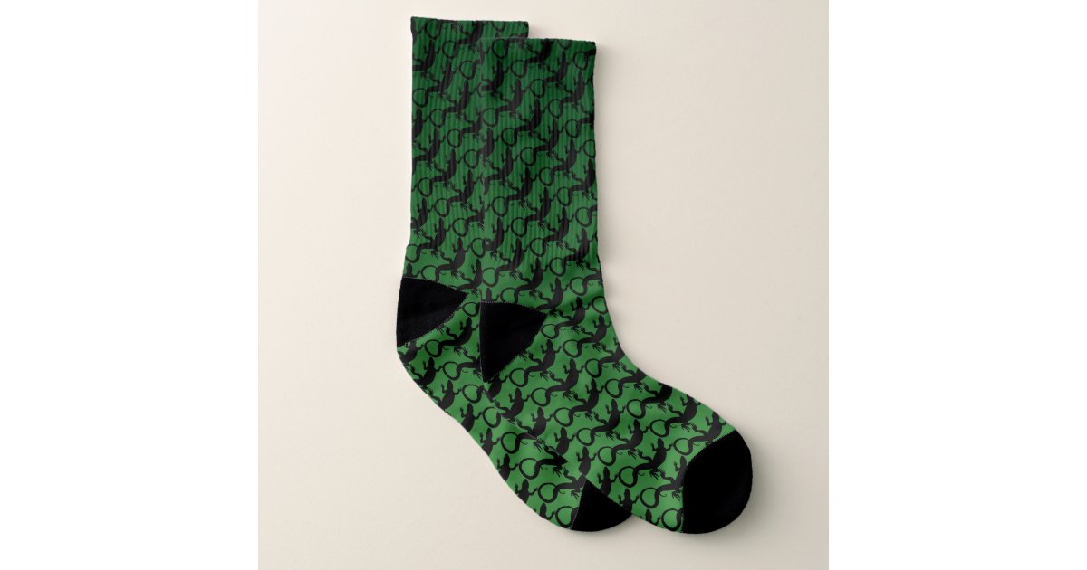 Lizard Art Socks Cool Reptile Socks Customize | Zazzle