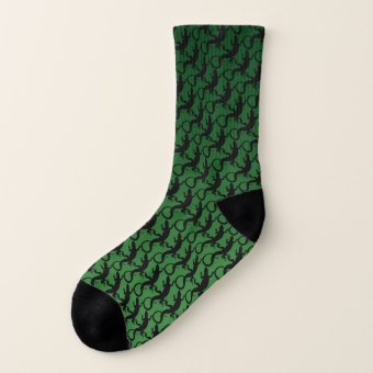Lizard Art Socks Cool Reptile Socks Customize | Zazzle