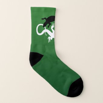 Lizard Art Socks Yin Yang Reptile Socks Custom | Zazzle