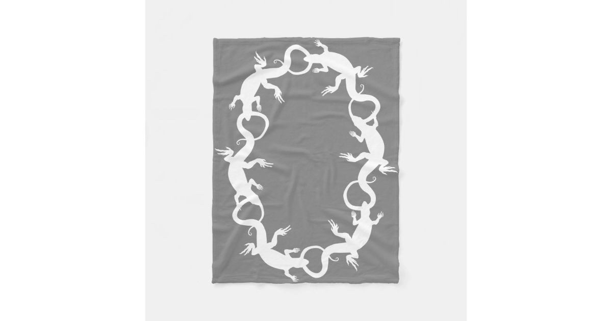 Lizard Blanket Cool Lizard Art Fleece Blanket | Zazzle