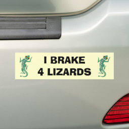 Lizard Bumper Sticker | Zazzle