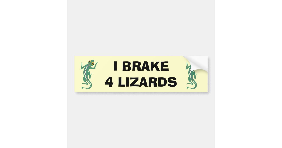 Lizard Bumper Sticker | Zazzle