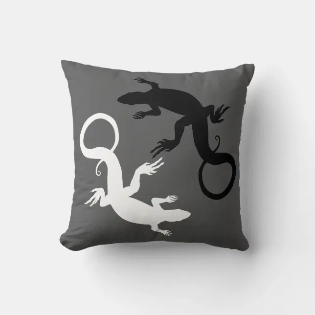 Lizard Pillows Reptile Art Pillows Lizard Decor | Zazzle