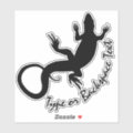 Lizard Stickers Personalized Reptile Decal Sticker | Zazzle