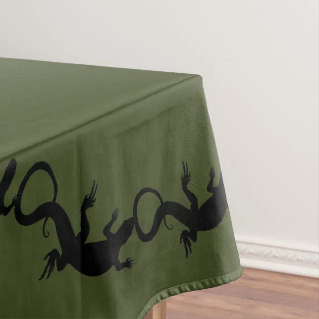 Lizard Tablecloth Reptile / Lizard Art Tablecloth | Zazzle