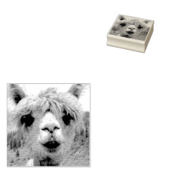 LLAMA ALPACA RUBBER STAMP | Zazzle