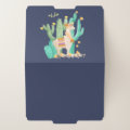 Llama and Cactus Watercolor Set - 3 Color Coded File Folder | Zazzle
