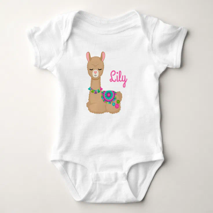 Llama Baby Bodysuit | Zazzle