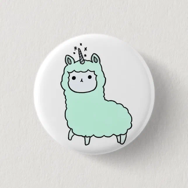 Llama Button | Zazzle