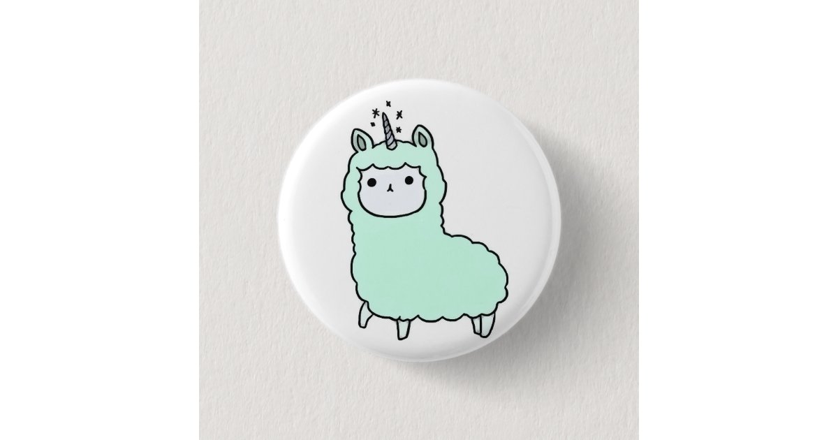 Llama Button | Zazzle
