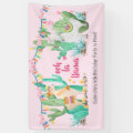 Llama & Cactus Girls Custom Birthday Party Welcome Banner | Zazzle