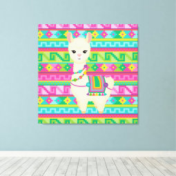 llama canvas print | Zazzle