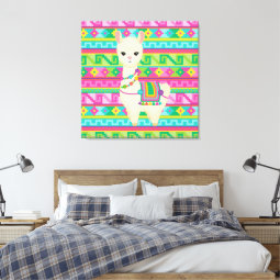 llama canvas print | Zazzle