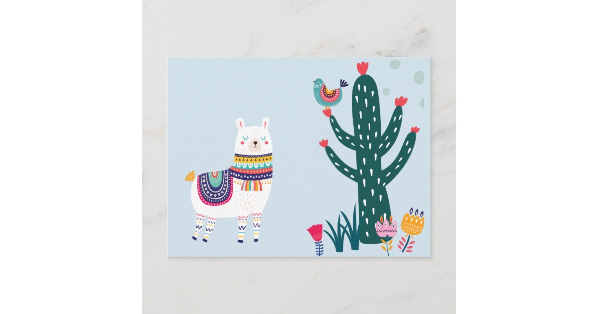 Llama Cute Postcard | Zazzle
