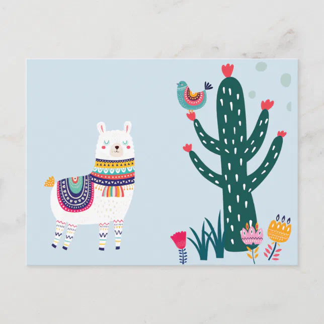 Llama Cute Postcard | Zazzle