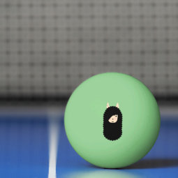 Llama Emoji Gothic Ping Pong Ball | Zazzle