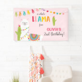 Llama fun birthday banner Fiesta Mexican Alpaca | Zazzle