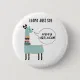 Llama Just Say Happy Birthday Pinback Button | Zazzle