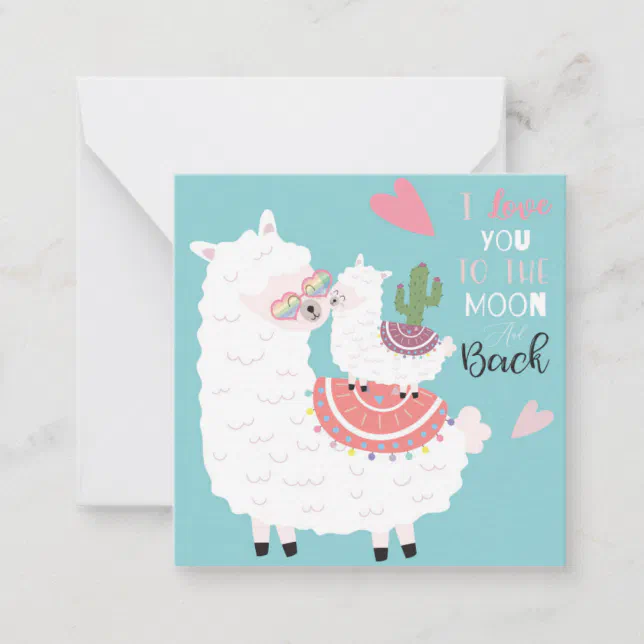 Llama Love Note Card | Zazzle
