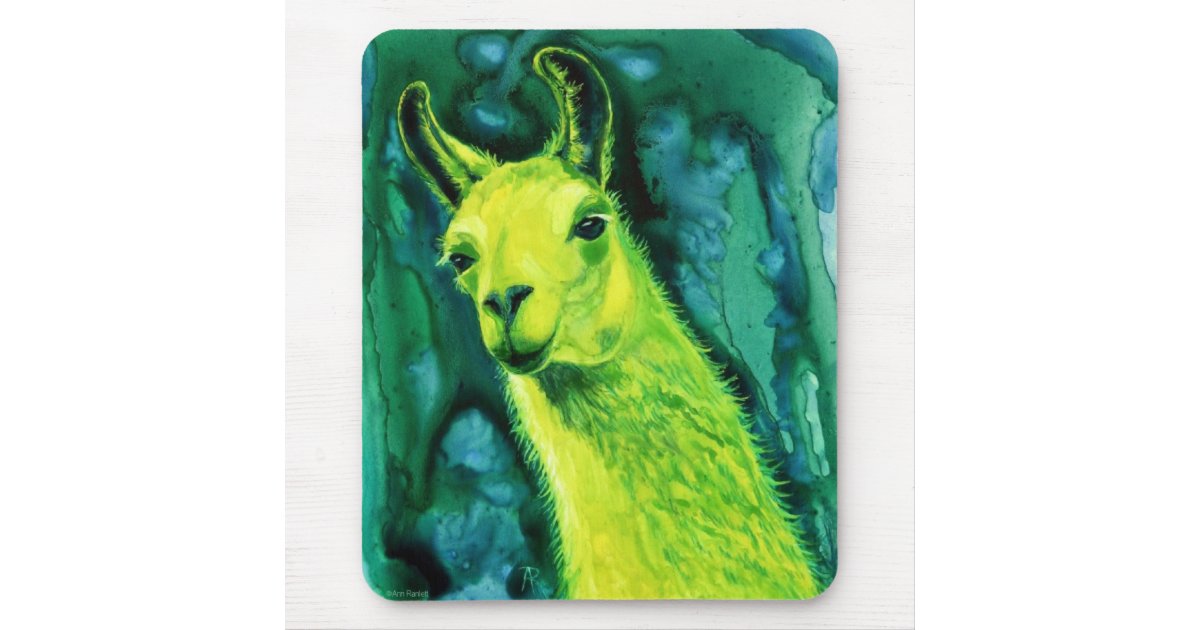 Llama Mousepad - "Llemon-Llime Llama" | Zazzle
