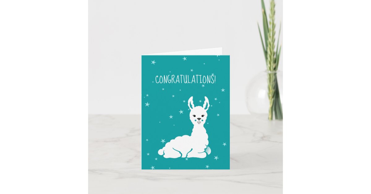 Llama New Baby Congratulations Cards | Zazzle