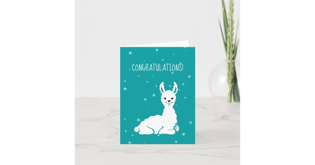 Llama New Baby Congratulations Cards | Zazzle