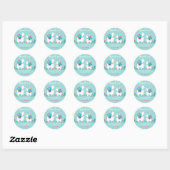 Llama Round Favor Sticker | Zazzle