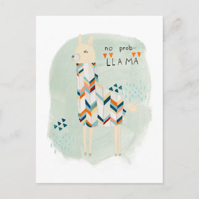 Llama Squad - No Prob-llama Postcard | Zazzle