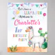 Llama welcome party sign Alpaca poster | Zazzle