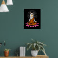 Llama Yoga Zen Alpaca Meditation Animal Poster | Zazzle