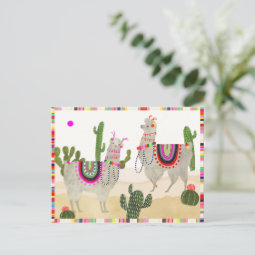 Llamarama Collection | Cute Lllamas Postcard | Zazzle